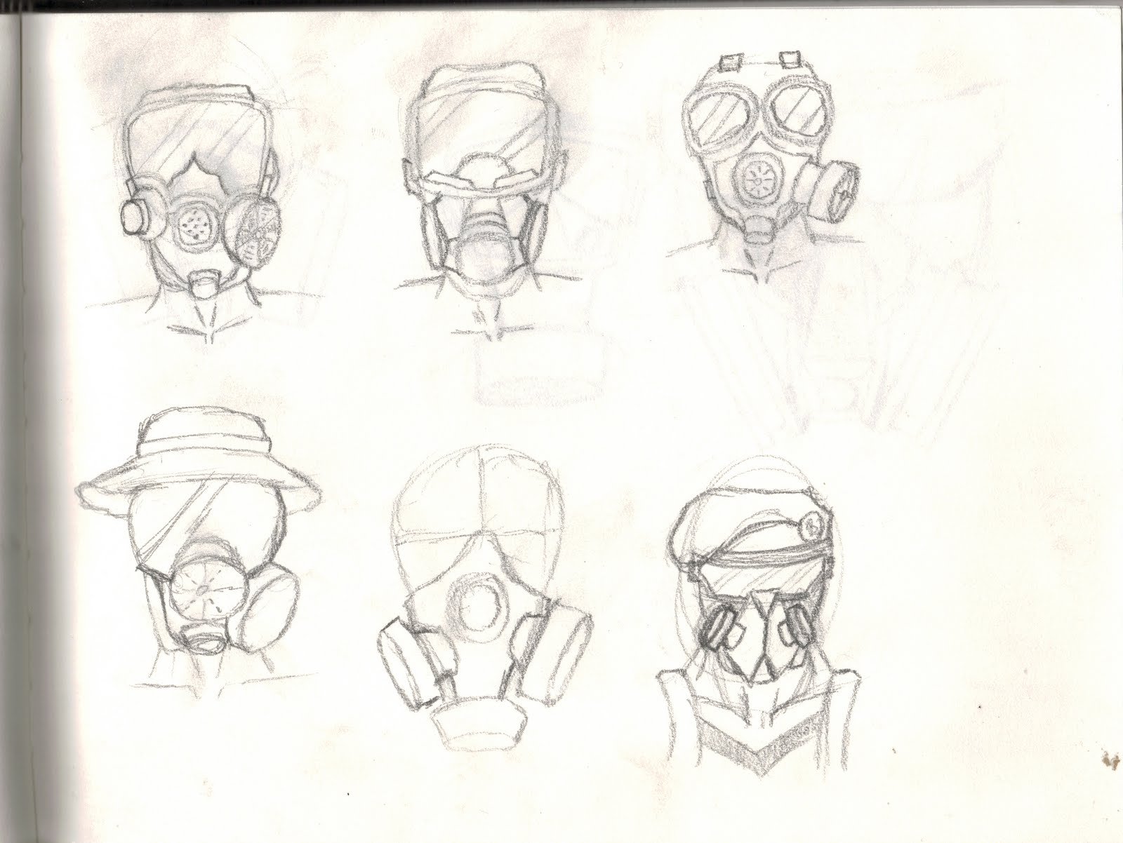 JD Loizeaux's Sketchbook: Gas Masks