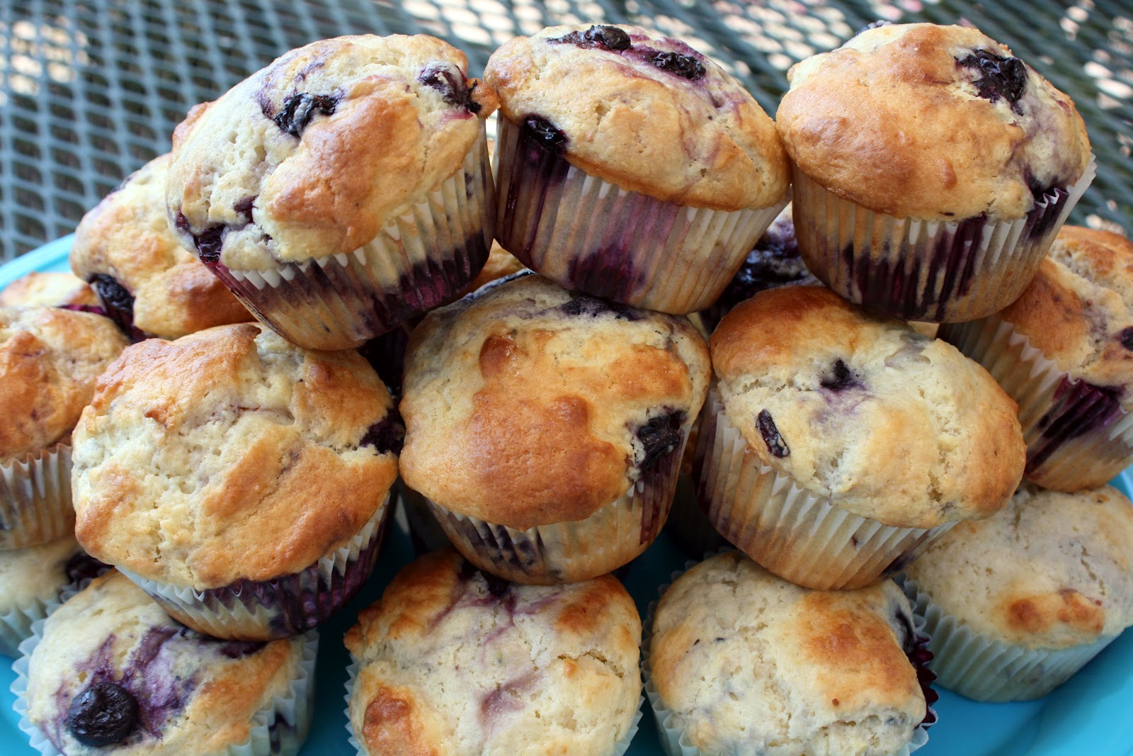 Food and Garden Dailies: Perfect Blueberry Muffins