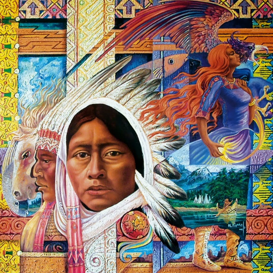 Arte y Actividad Cultural: Espectaculares Pinturas Indigenistas ...