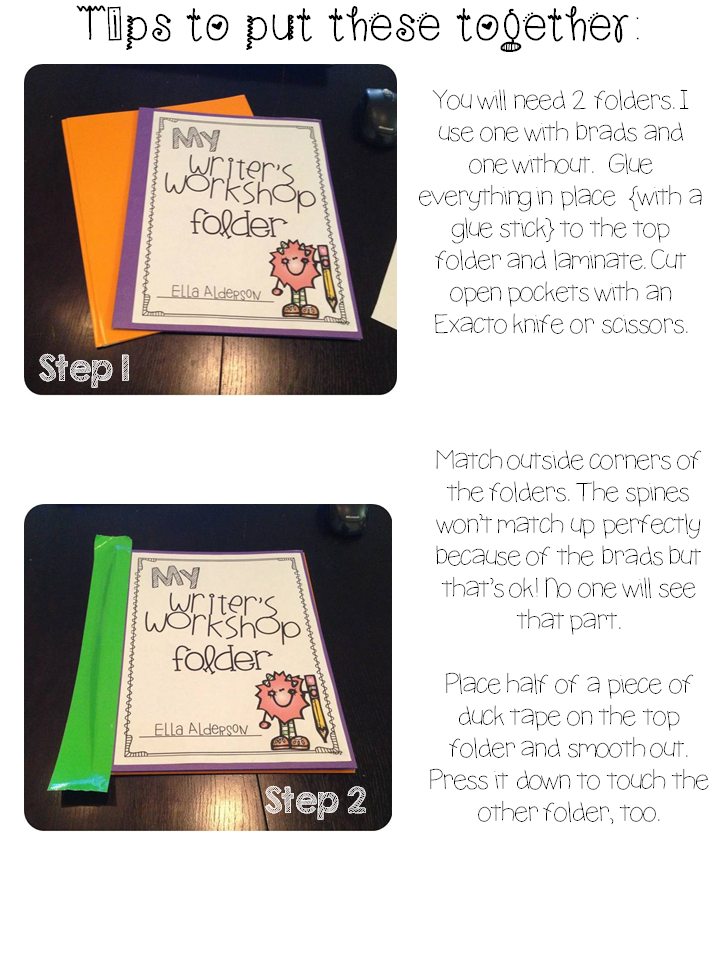 Writers Workshop Folder Labels