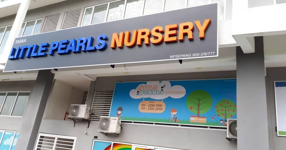 Signboard Murah: 3D BOX UP FRONTLIT - LITTLE PEARLS NURSERY Cyberjaya