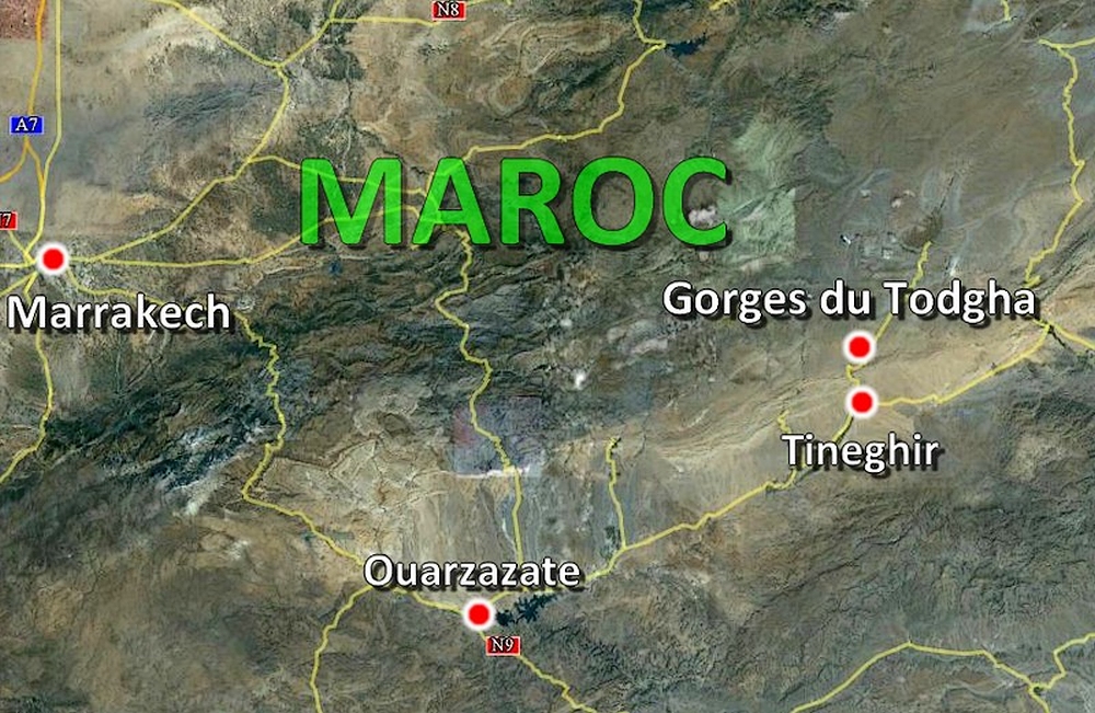 Coins du Monde: MAROC - Sud Marocain - Les gorges du Todgha