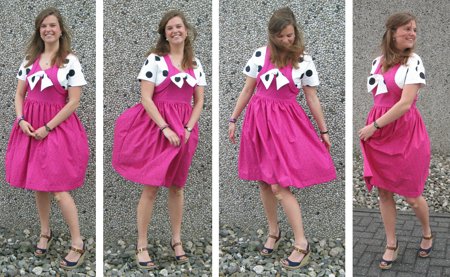 gebreidengoed.blogspot: jeugdig kleedje met bolero-effect