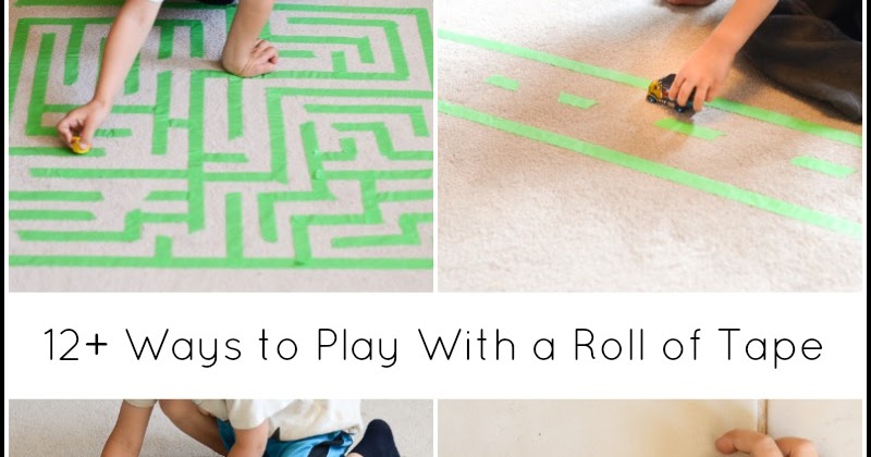 12+ Ways for Kids to Play with a Roll of Tape {Boredom Busters for Kids ...