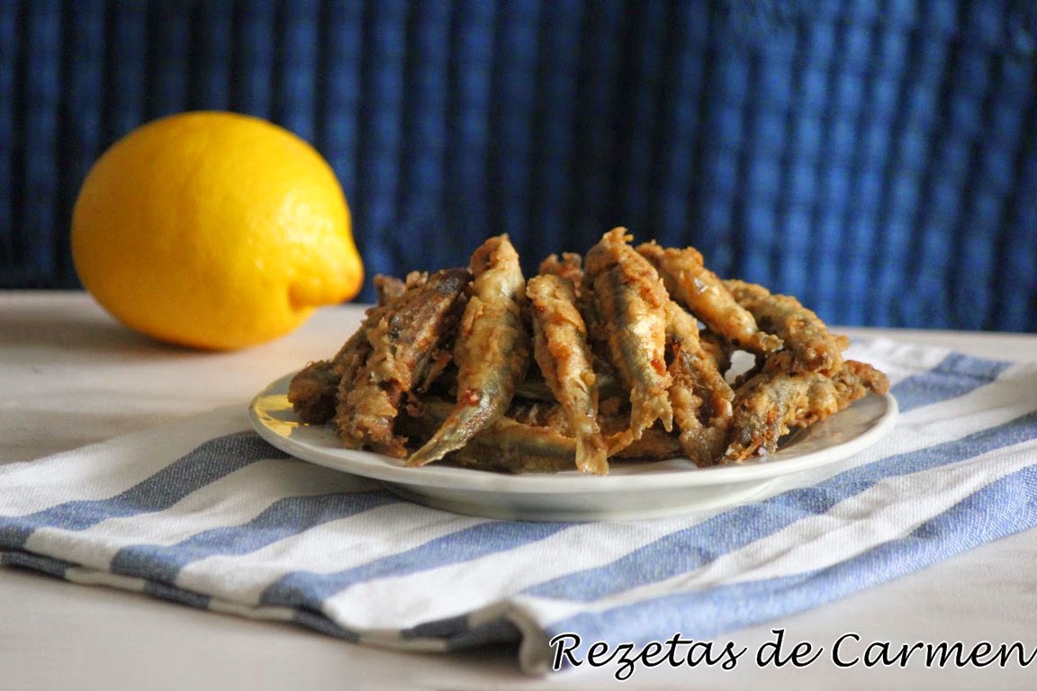Boquerones fritos al limón