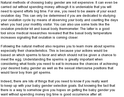 How to Choose Baby Gender Guide: Baby Gender Predictor Ring