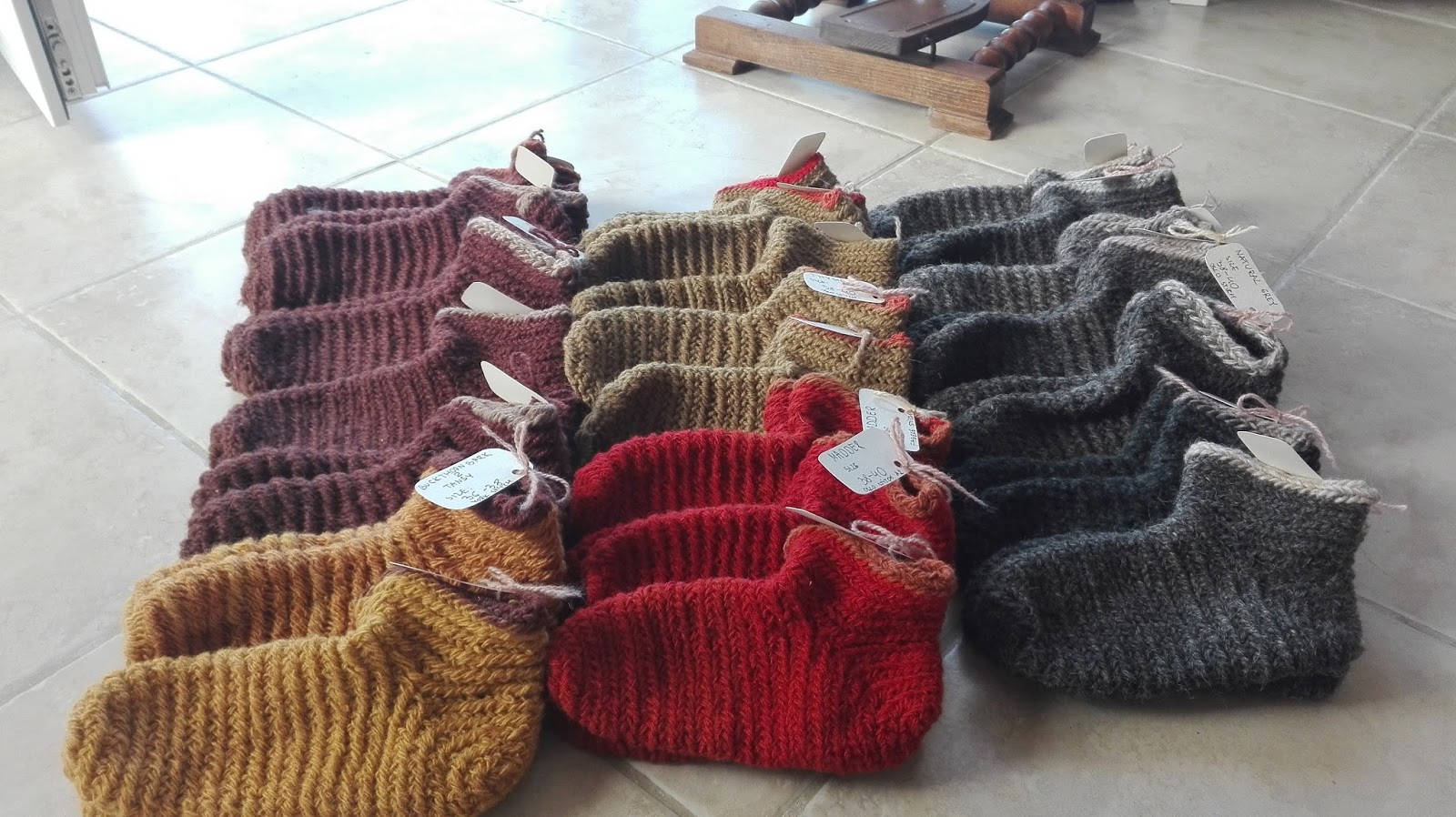 naalbinding- ścieg igłowy: naalbinding- zestaw igłowych skarpet ...