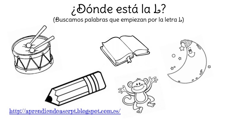 Aprendiendo a ser PT: Actividad para trabajar la letra L