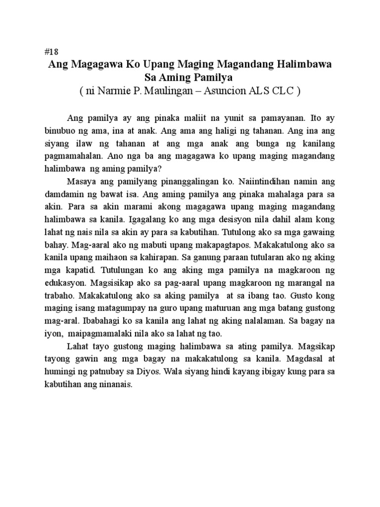 talumpati tungkol sa pamilya - philippin news collections