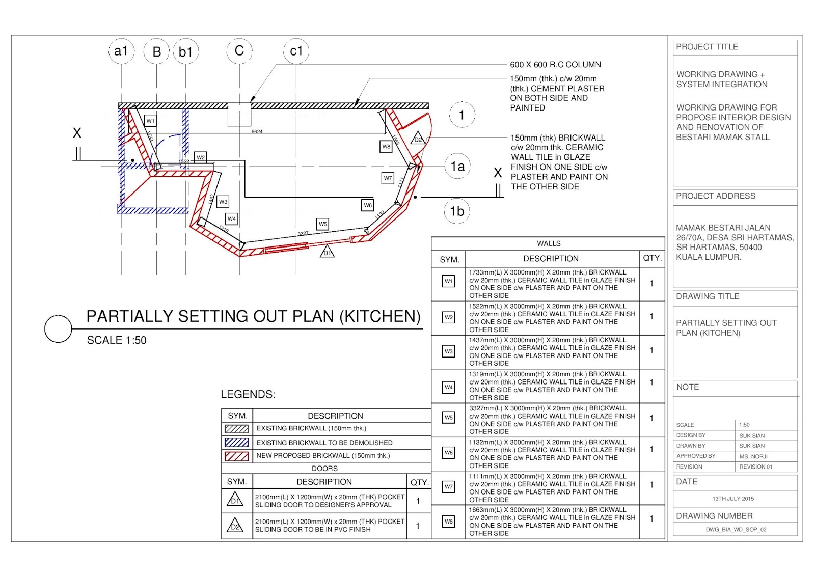 Detailing And Working Drawings: 2015