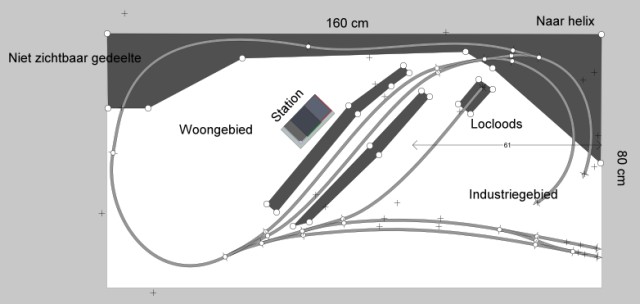 Trein maar fijn! een N-spoor modelspoorbaan: Baanplan
