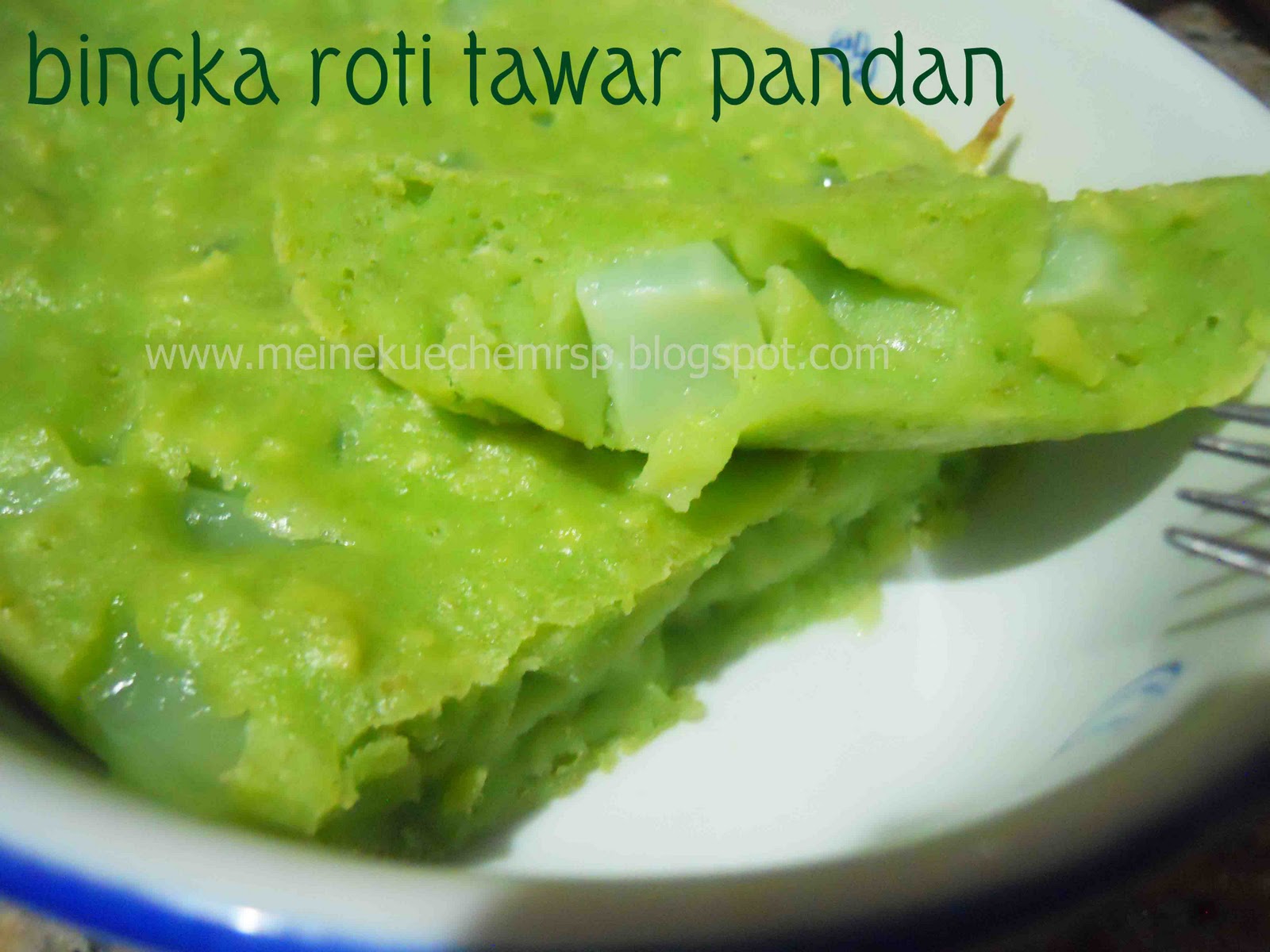 Bingka Roti Tawar Pandan