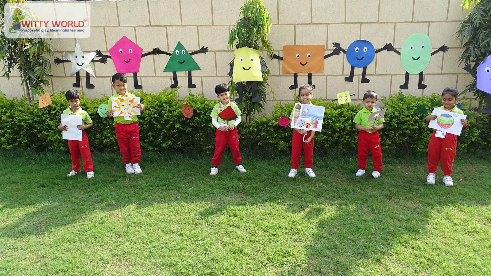 On the top of the World...: Shape Parade Day by Nursery kids of Witty ...