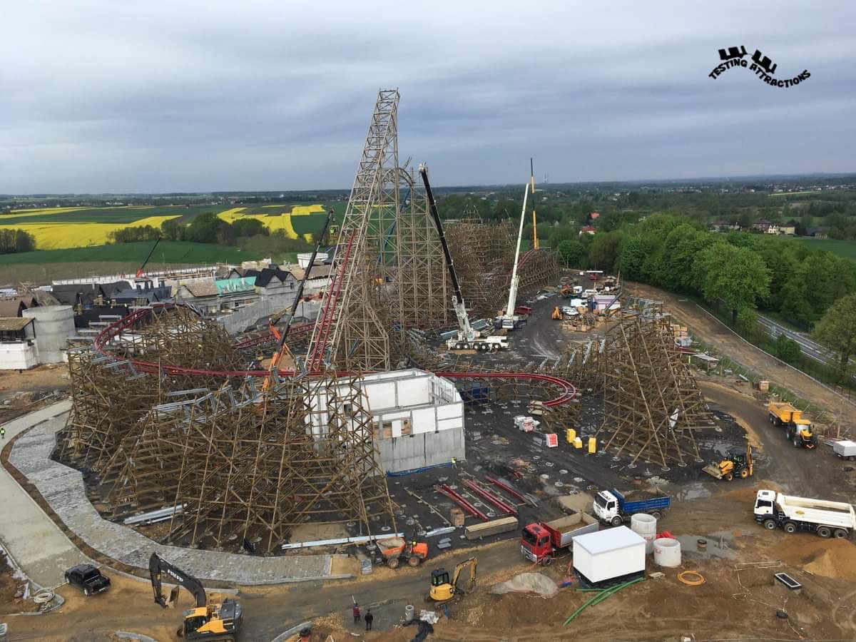 Zadra at Energylandia Construction Update. - AmusementInsider | Fun ...