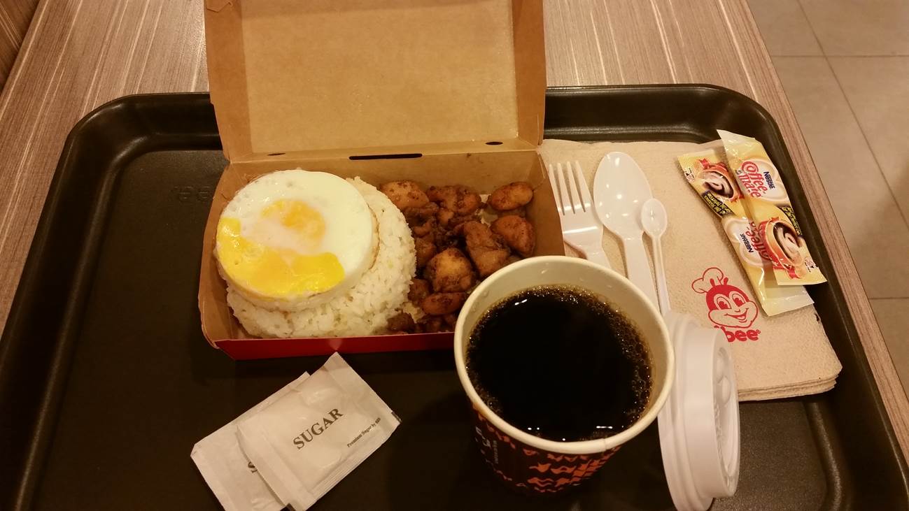 To Live is Bliss: Jollibee Breakfast - Chicken Tocino Set