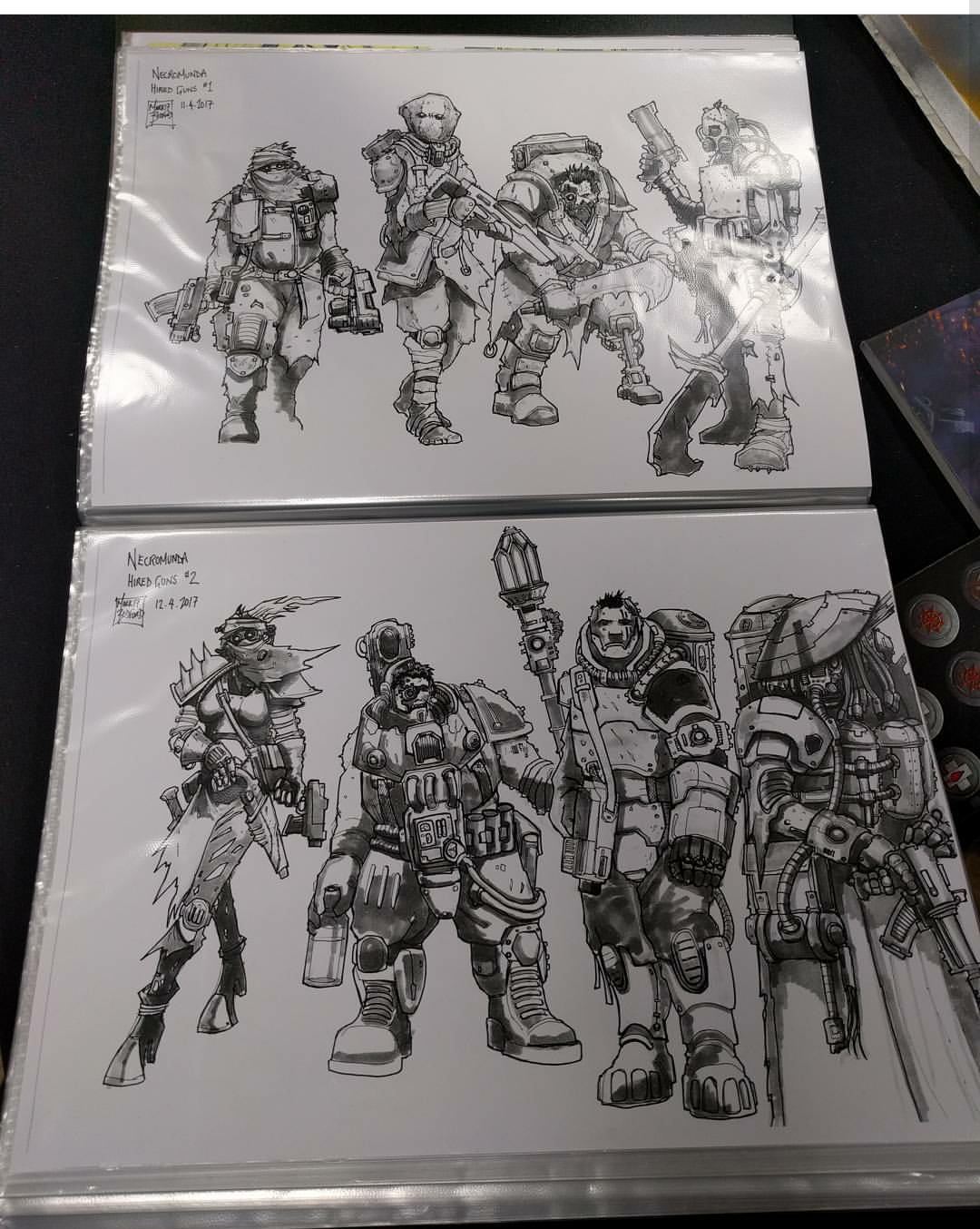 miniwars: Concept art de mercenarios de Necromunda