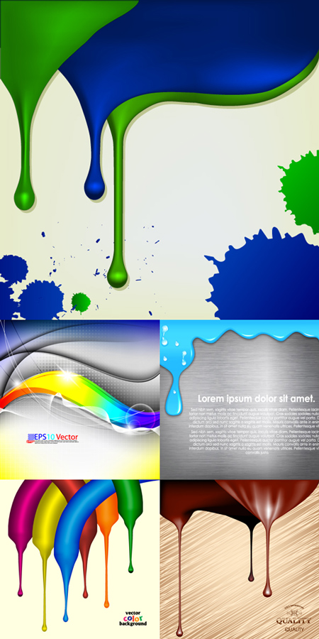 Quality Graphic Resources: Dripping Colors