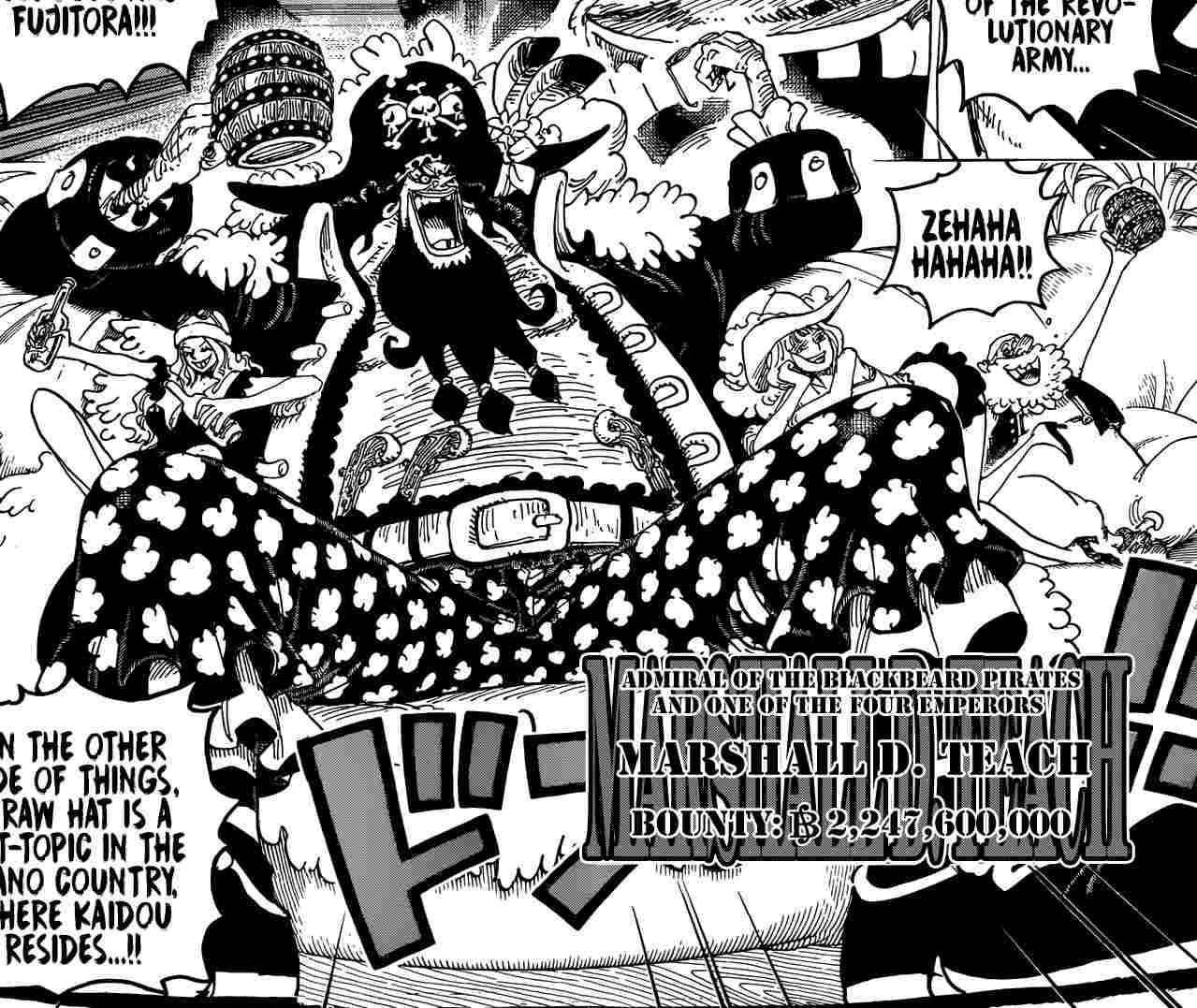 Spoiler One Piece chapter 925: Bounty Blackbeard! - Chapteria