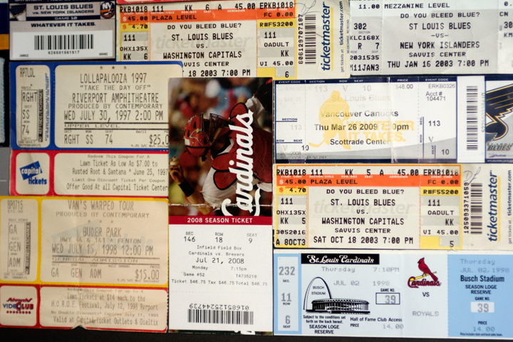 Entirely Emily: What do you do with all those tickets?