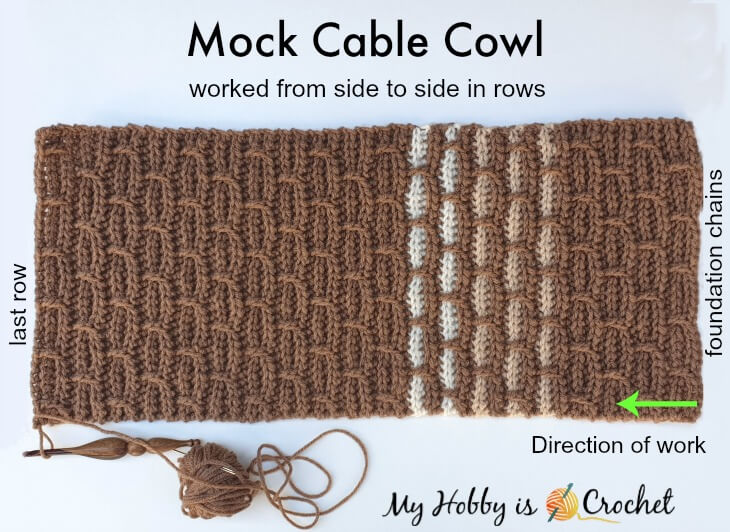 My Hobby Is Crochet: Mock Cable Cowl - Free Crochet Pattern (child and ...
