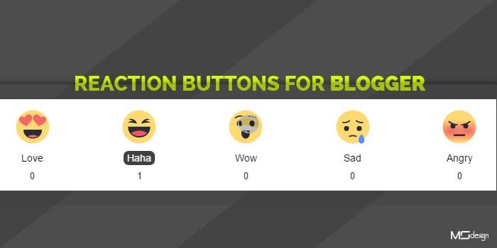 Reaction Buttons for Blogger using Vicomi Widgets 2017 - Watch & Learn