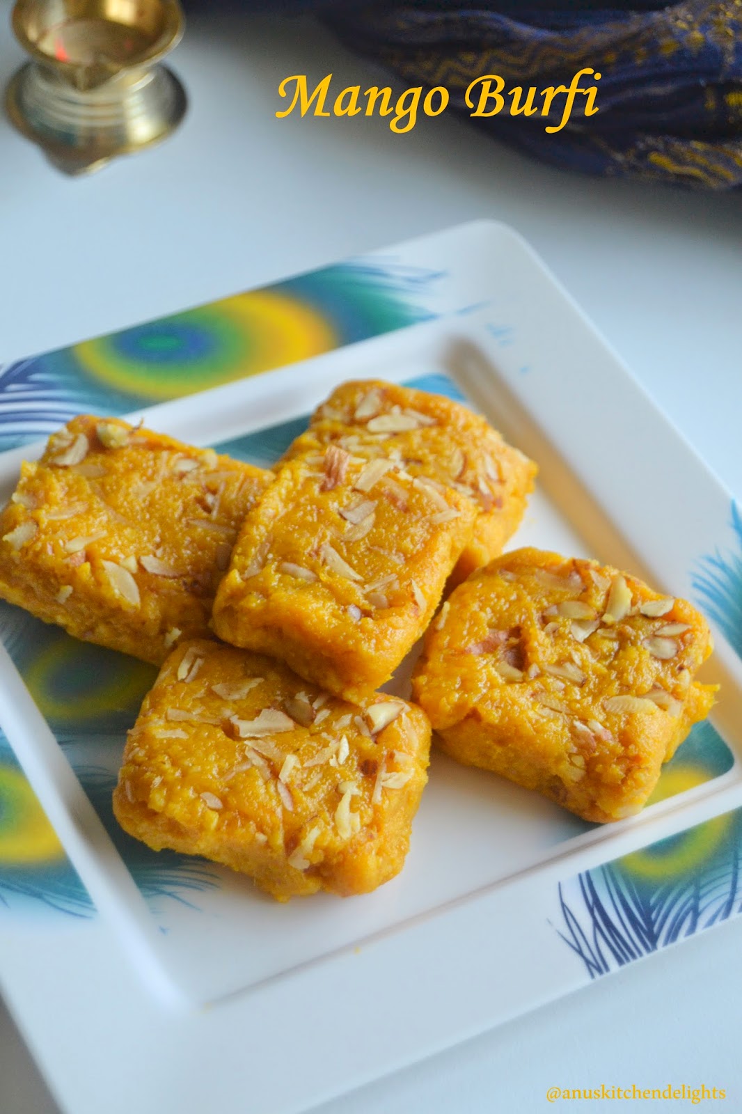 Anu's Kitchendelights: Mango Burfi / Mango Kalakhand