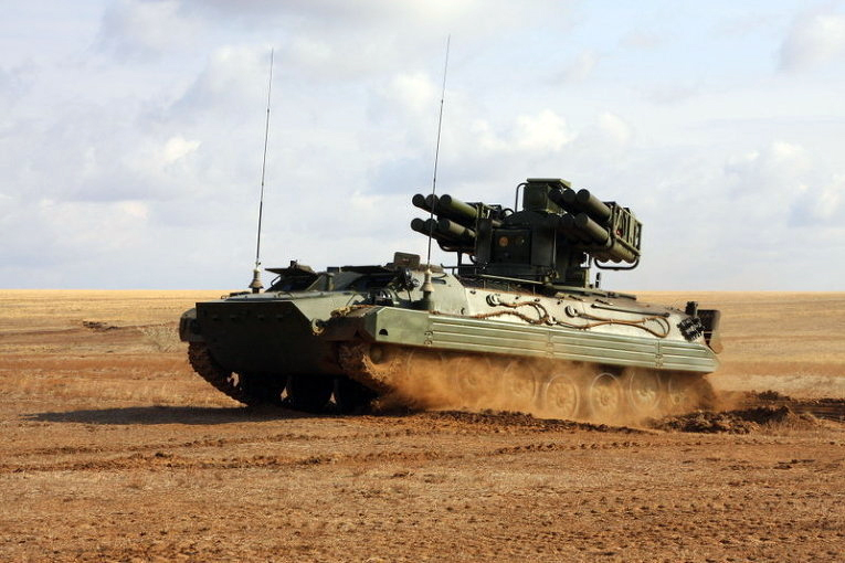 Military and Commercial Technology: Sosna tracked air defense system