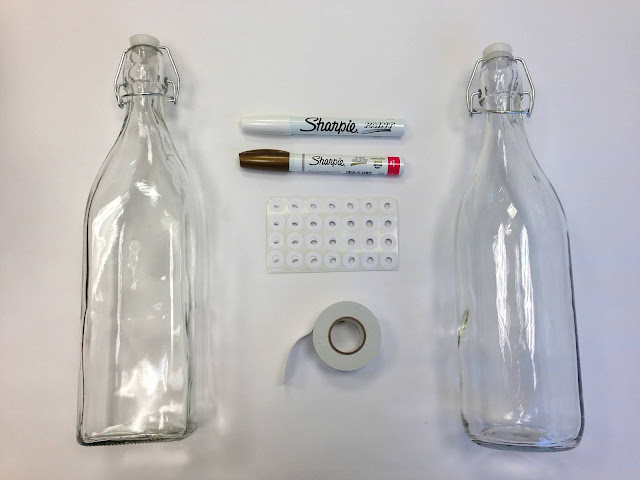 Dooley Noted Style: DIY - dots & striped bottles