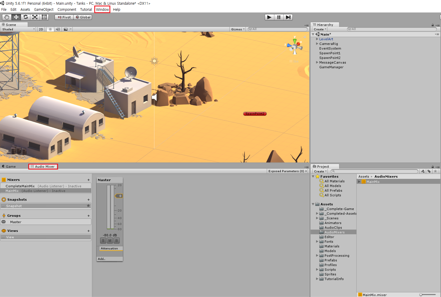 LateDreamer의 좌충우돌: Unity Tutorial: Tanks, part 7