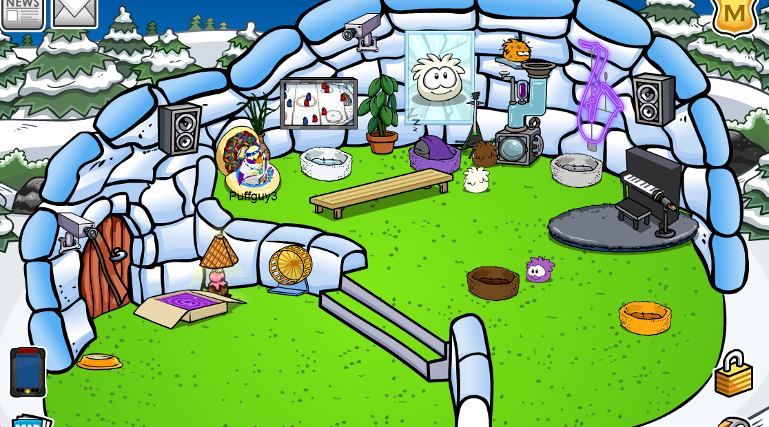 Club Penguin Fun with Puffguy3: My New Igloo!