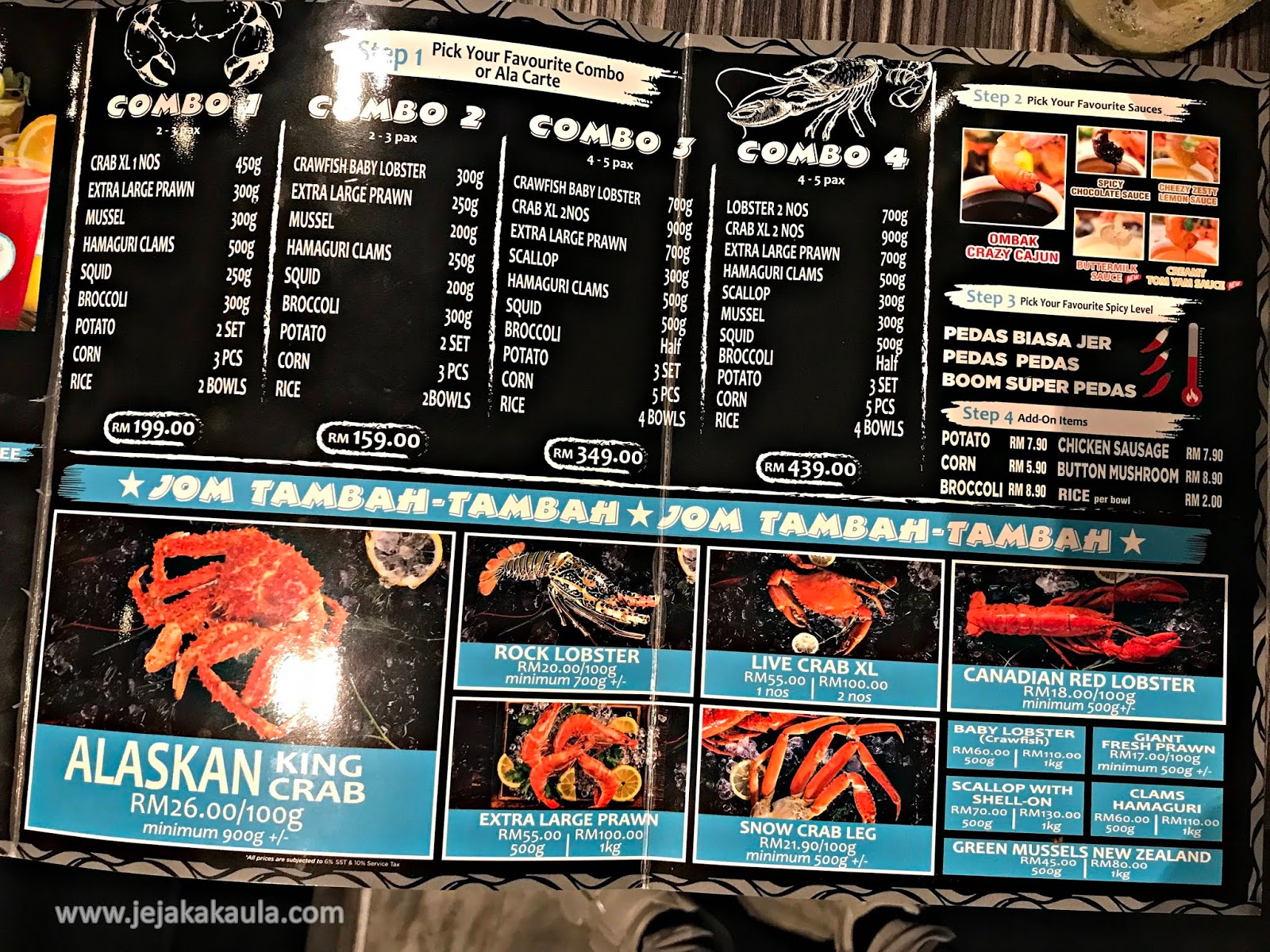 Hidangan Shell Out Paling Best Di Shah Alam - Ombak Kitchen | JEJAKAKAULA