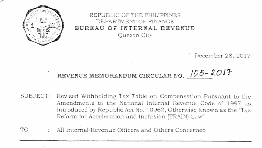 BIR'S OFFICIAL WITHHOLDING TAX CALCULATOR