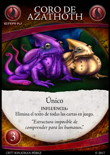 ERA DE MITOS: Análisis de cartas: Coro de Azathoth/Visión de Azathoth ...