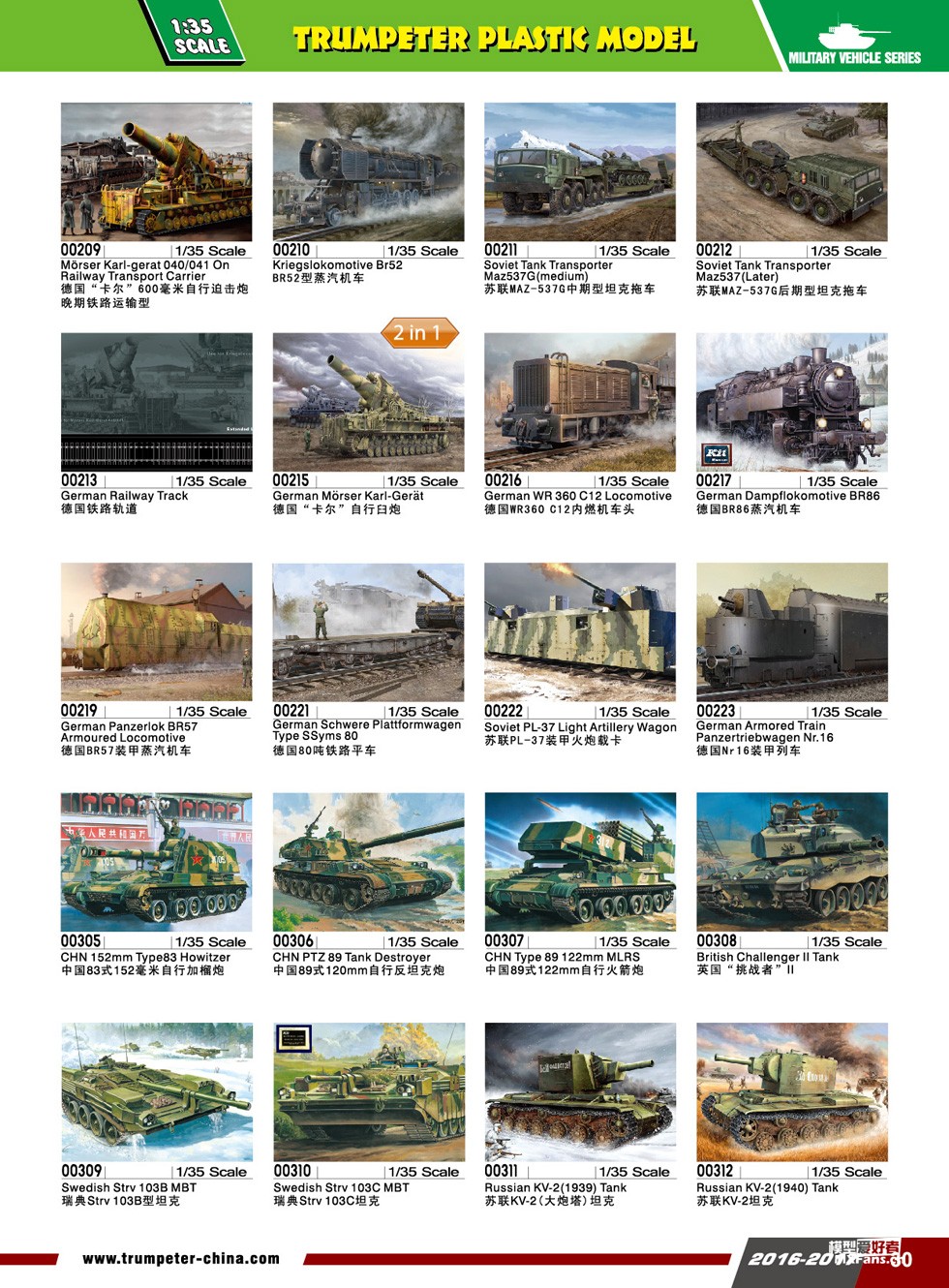 MODELISMO EM ESCALA E AFINS: catalogo trumpeter 2016 - 2017 - Trumpeter ...