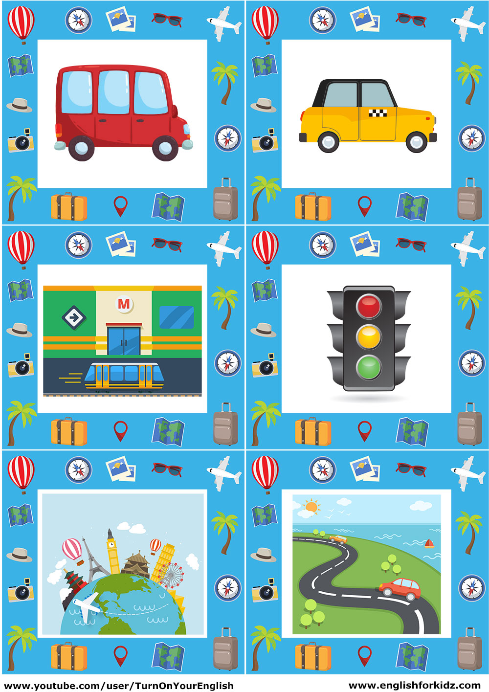 English for Kids Step by Step: Transport Song for Children