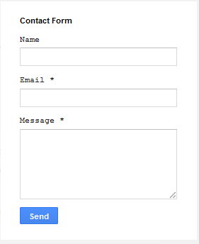 Cara Membuat Contact Form Simple Dengan HTML - Rahasia Blog