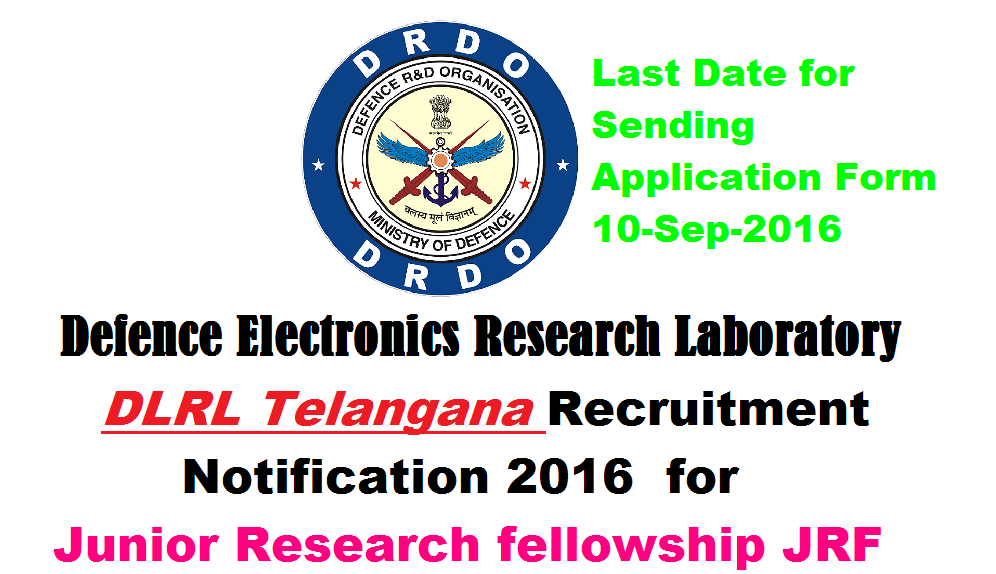 Defence Electronics Research Laboratory DLRL Telangana Recruitment ...