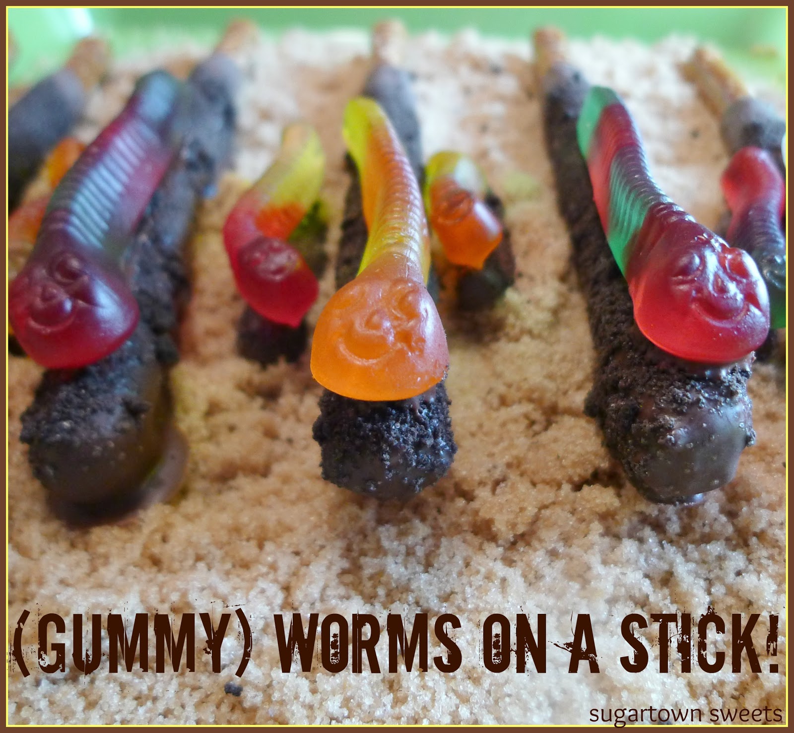 Sugartown Sweets: (Gummy) Worms On A Stick!