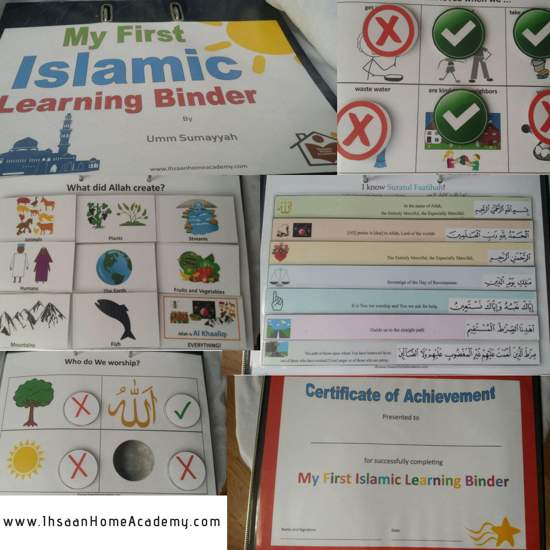 My First Islamic Learning Binder - A Free Interactive Printable ...