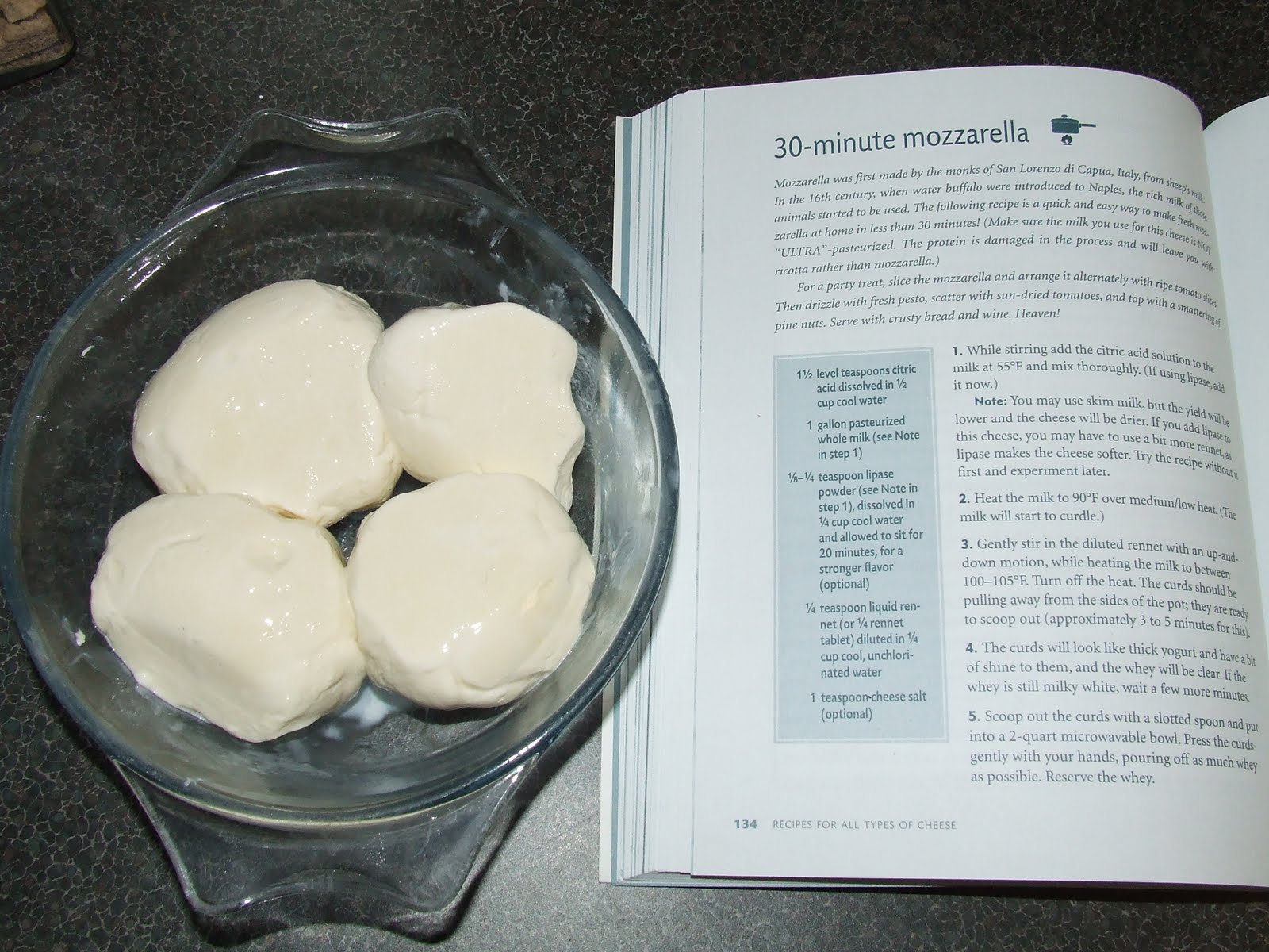 Quick 30 Minute Mozzarella - The Greening of Gavin