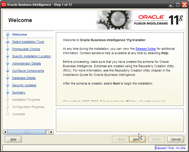 Business Intelligence: Oracle Business Intelligence 11g kurulumu- 2. Bölüm