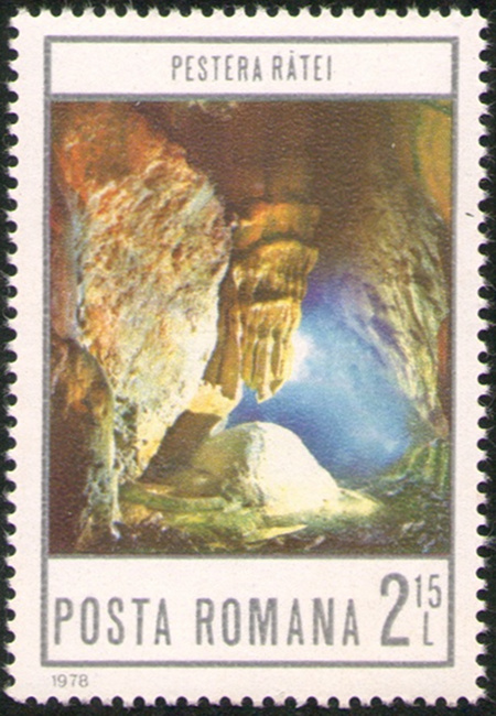 Timbre filatelice: Timbre romanesti cu pesteri