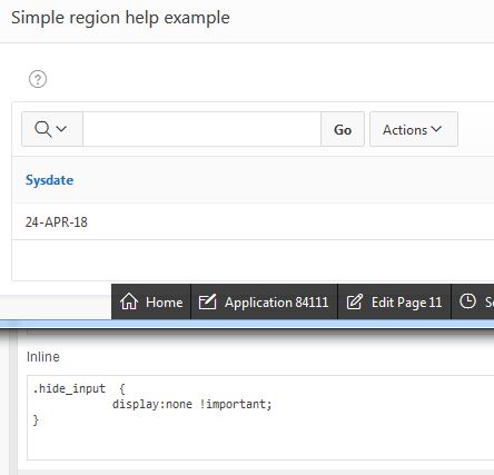 APEX stuff in one place: Oracle APEX region help text hacks