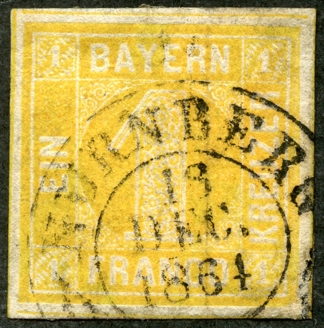 Big Blue 1840-1940: Bavaria 1849-1862 & the Mill Wheel Stamp Postmarks