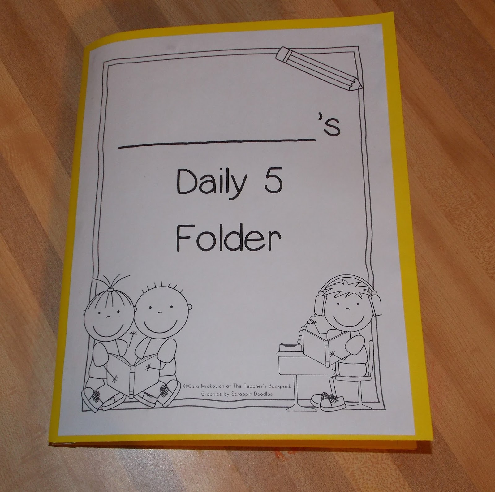 The Teacher's Backpack: Daily 5 Folders