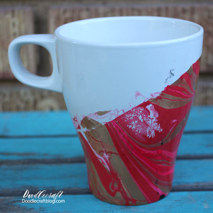 Marbled Dipped Mugs!