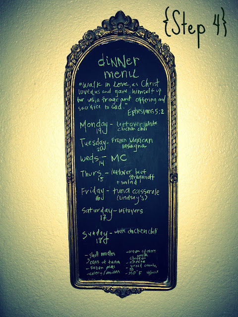 rooted love: DIY Chalkboard Menu