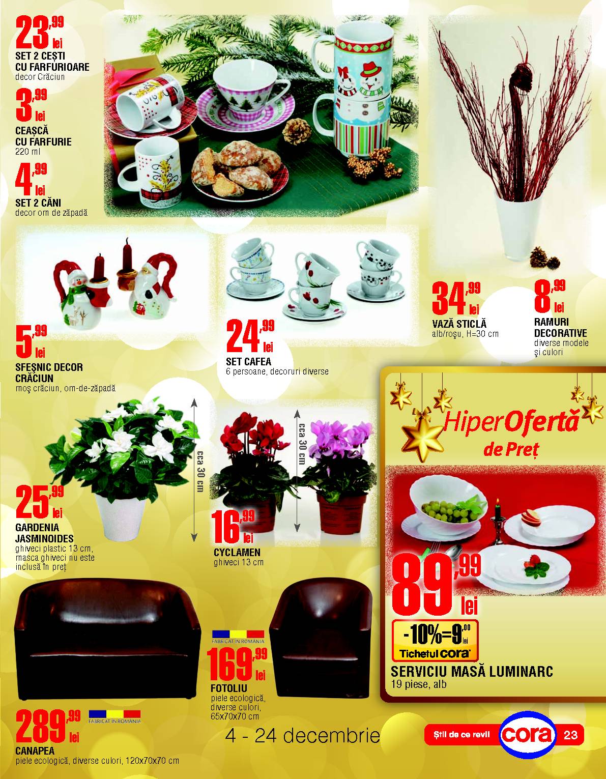 Catalog oferte si promotii: Oferta Cora Constanta decembrie 2012
