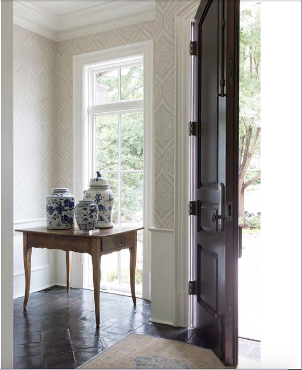 BEFORE AND AFTER POWDER ROOM AND FOYER - design indulgence