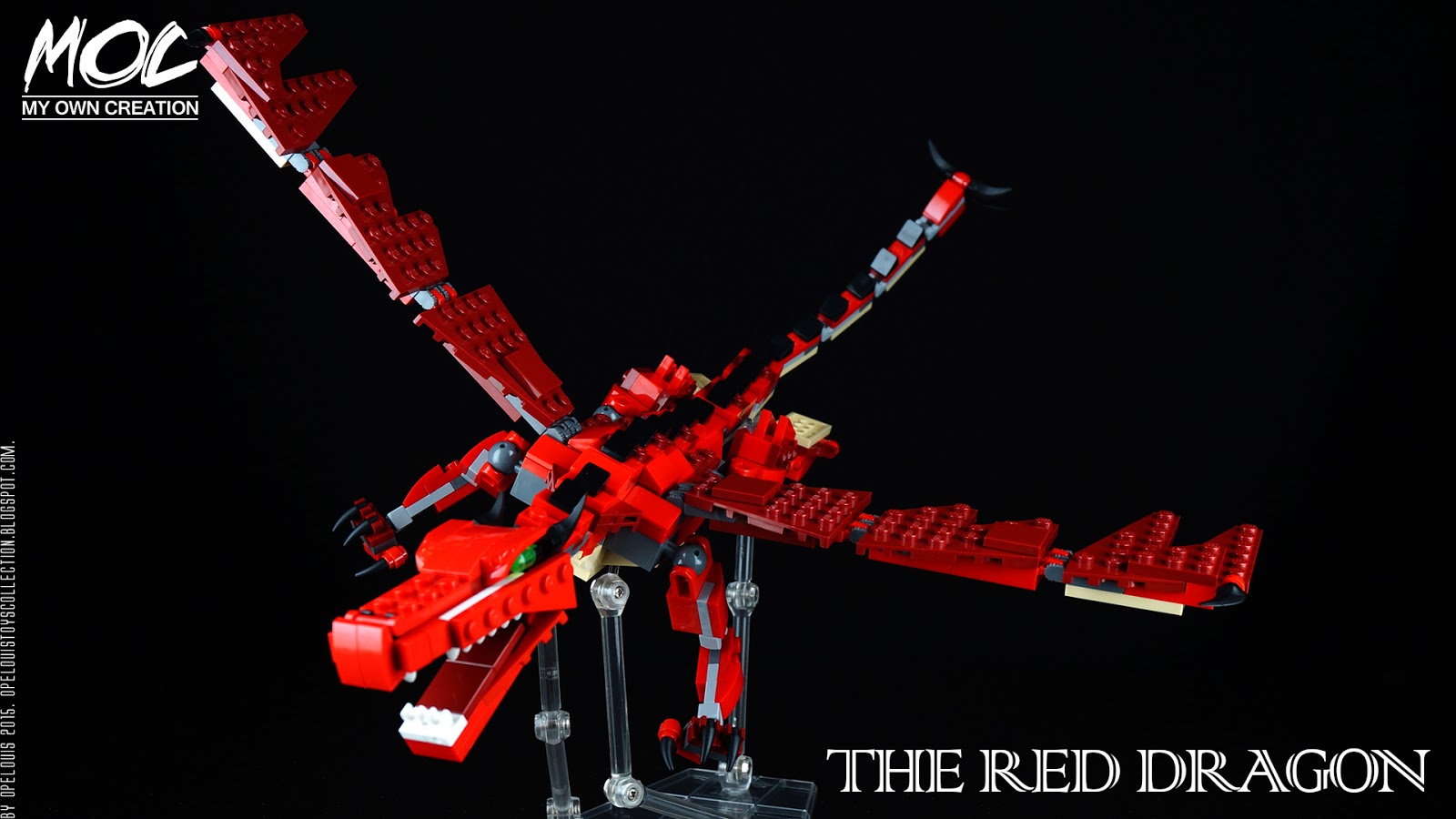 Opelouis's Toys Collection: (LEGO MOC) THE RED DRAGON. (from creator 31032)